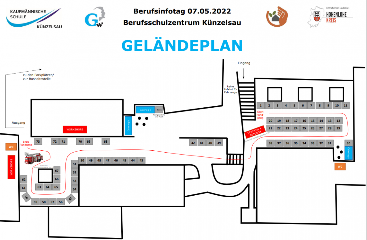 Geländeplan 2022 | Kaufmännische Schule Künzelsau